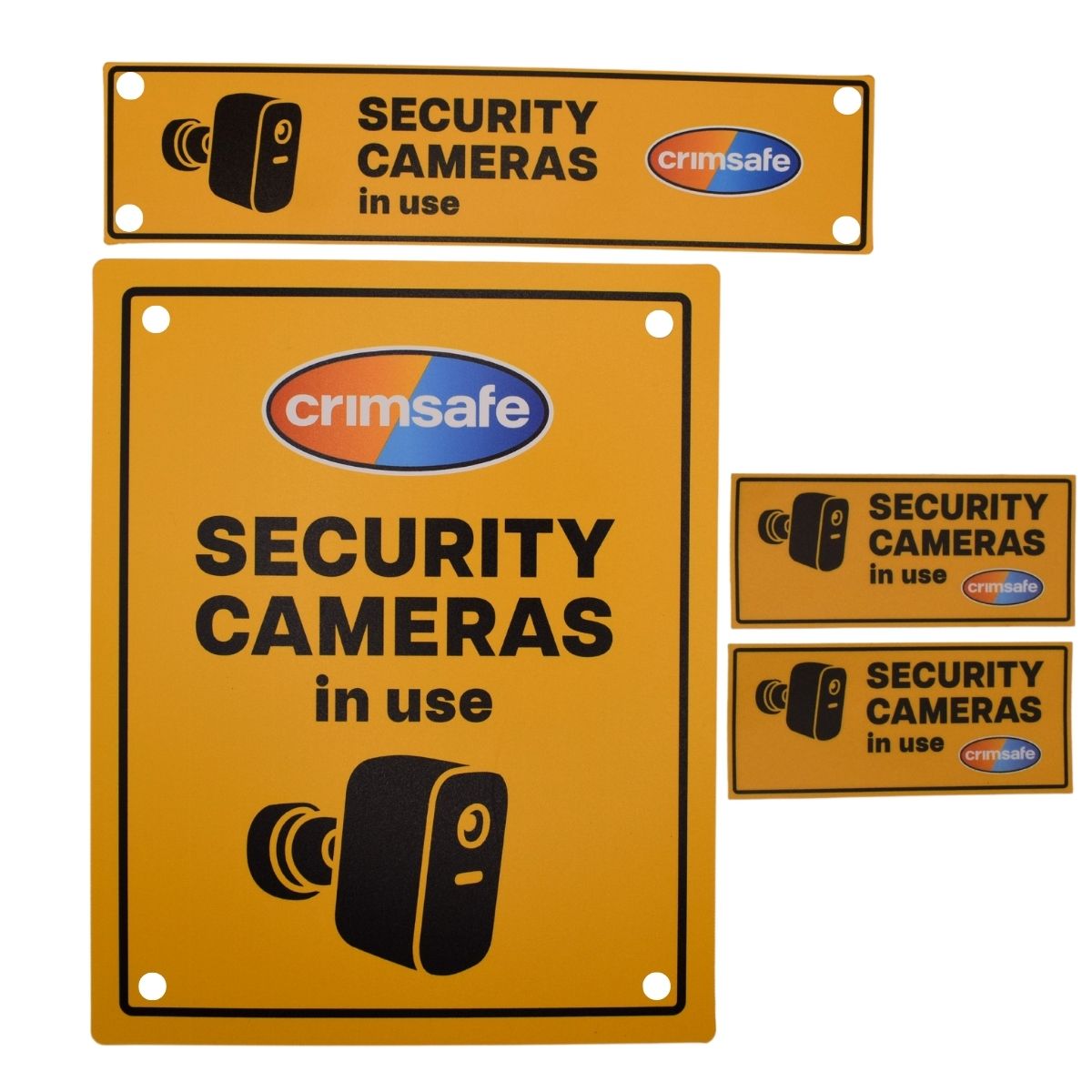 Security Cameras in Use - Sign & Sticker Bundle