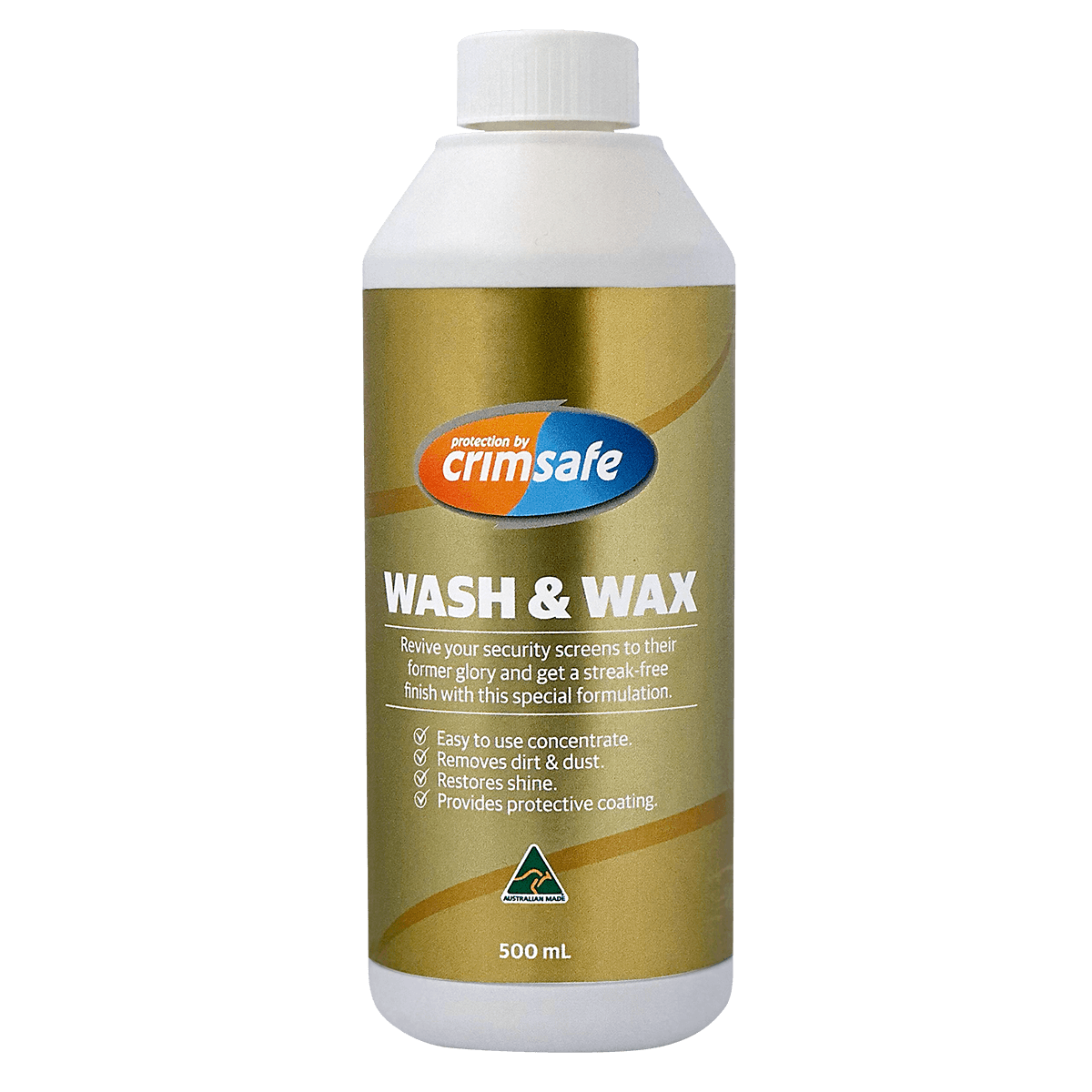 Crimsafe Wash & Wax - 500ml | Security Screen Cleaner | Crimsafe